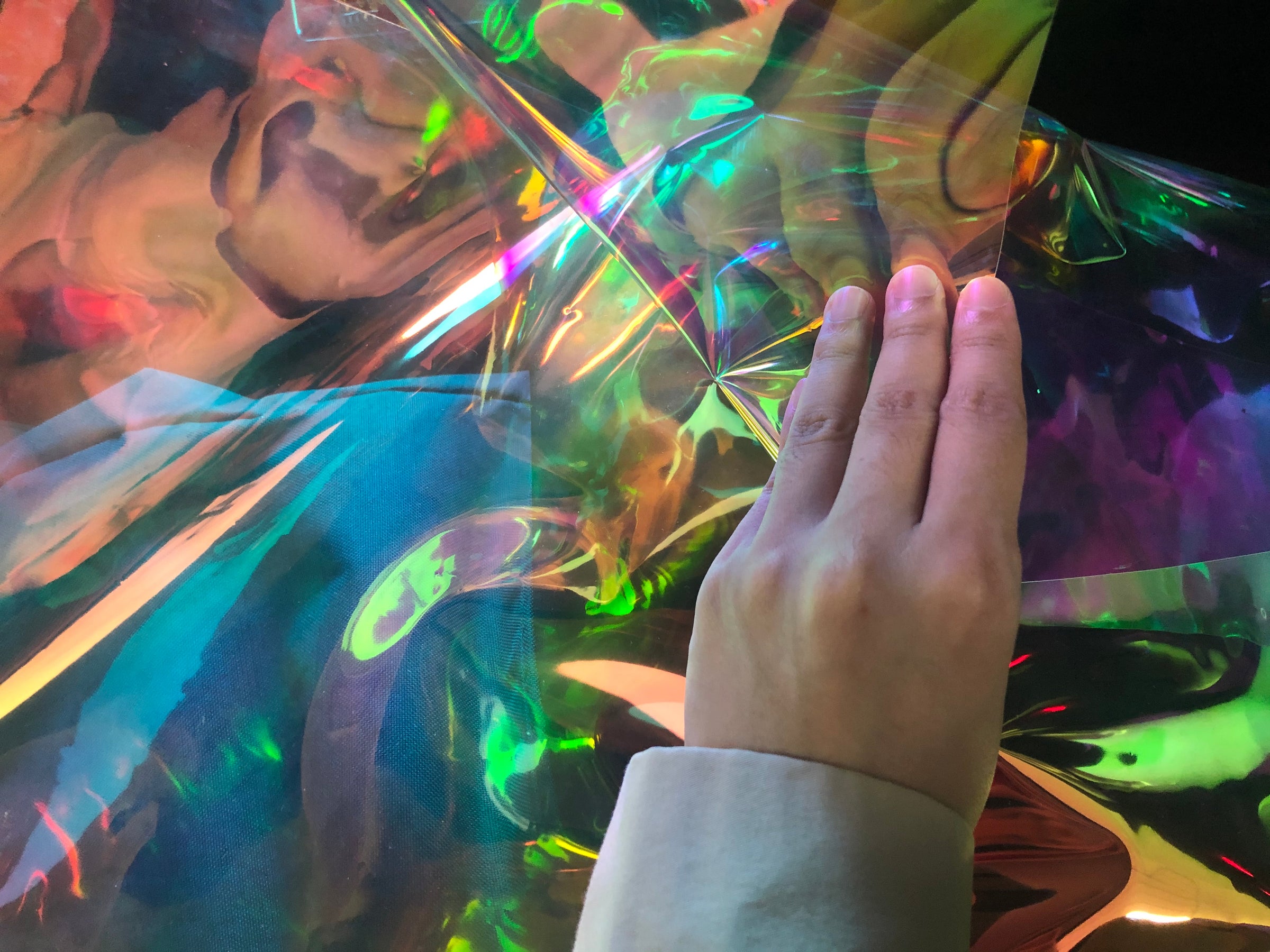 Holographic Vinyl Fabric